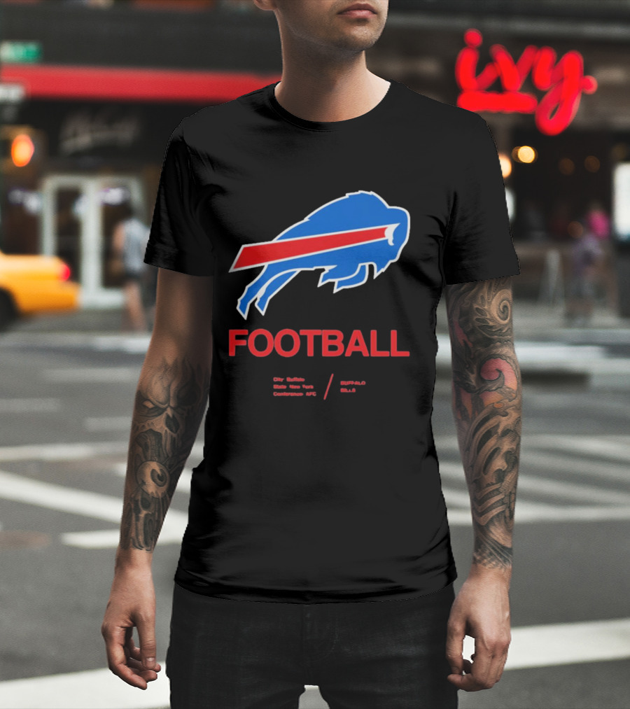 Buffalo Bills Football Marissa Figueroa Wears T-Shirt