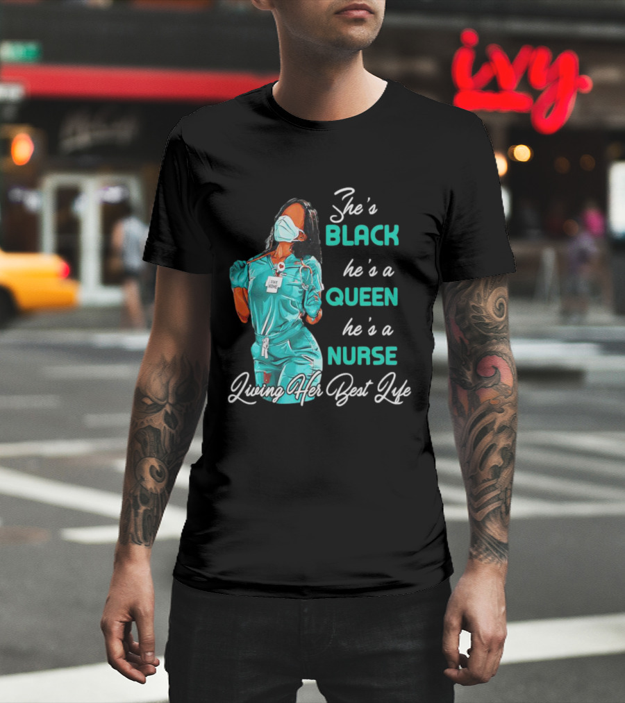 BLACK QUEEN NURSE Doing Her Thing T-Shirt