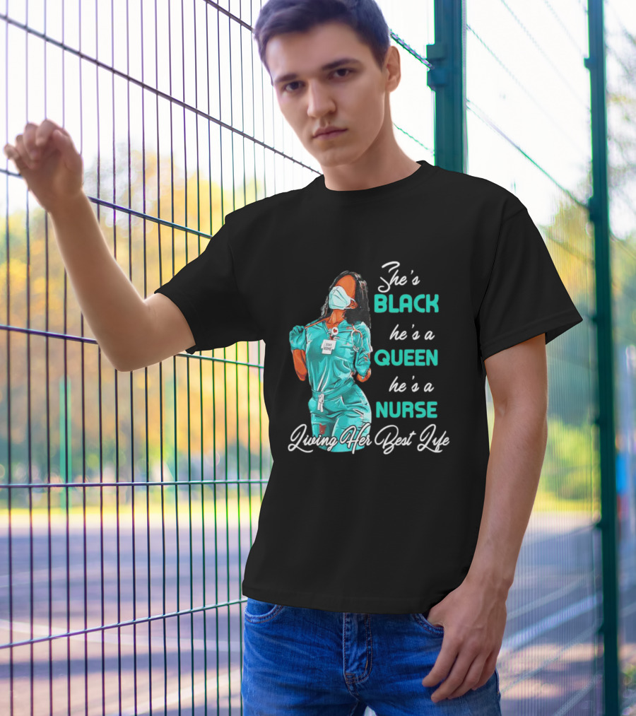 BLACK QUEEN NURSE Doing Her Thing T-Shirt