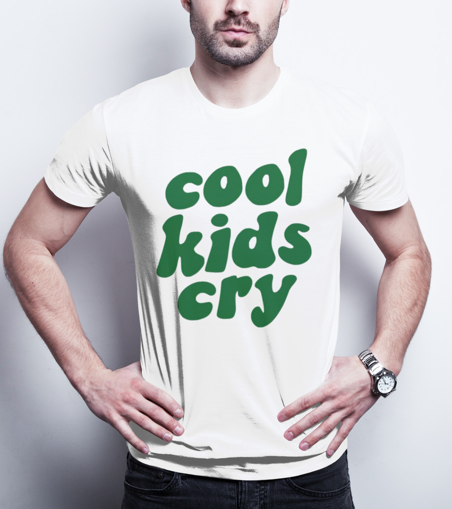 Cool Kids Cry Retro Green T-Shirt