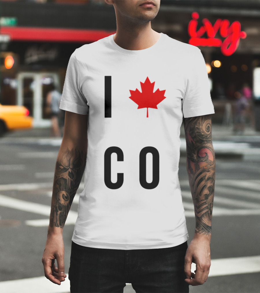 I Love Colorado Maple Leaf Co T-Shirt