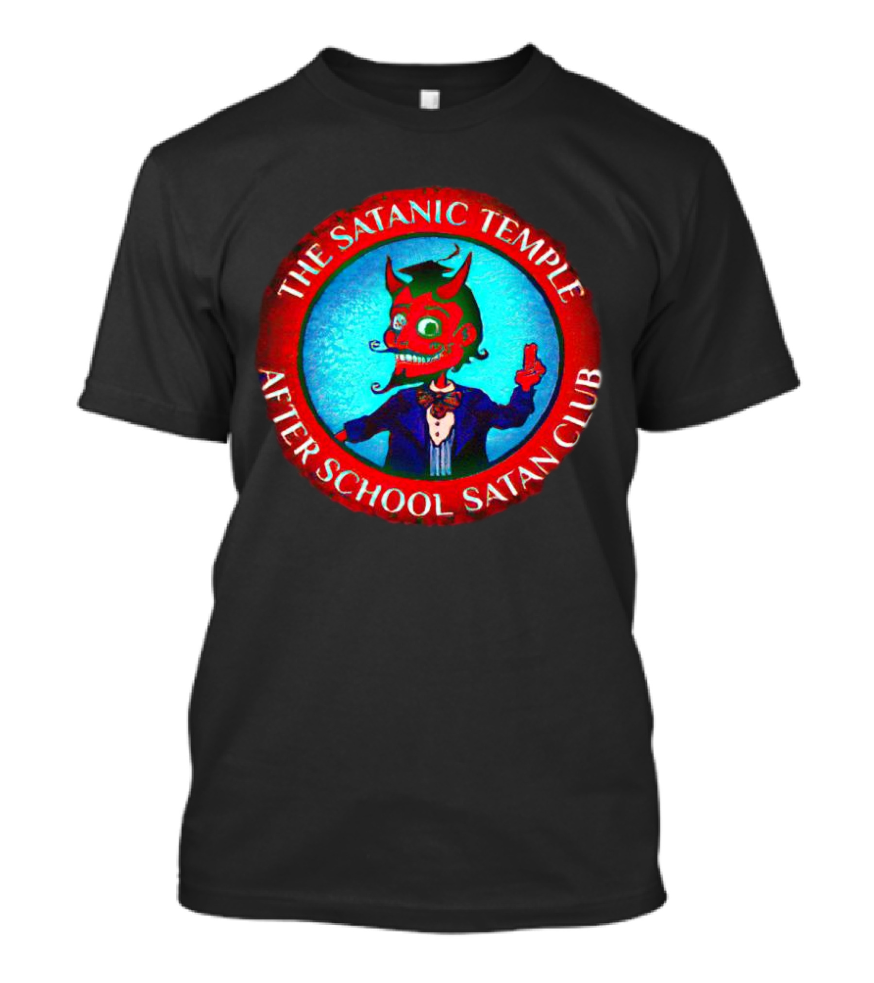 The Satanic Temple After School Satan Club Red Circle Demon T-Shirt