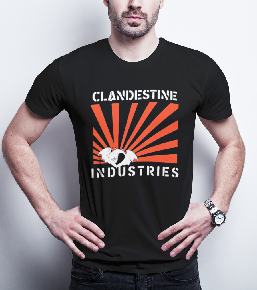 Clandestine Industries Bat Wings Sunburst T-Shirt