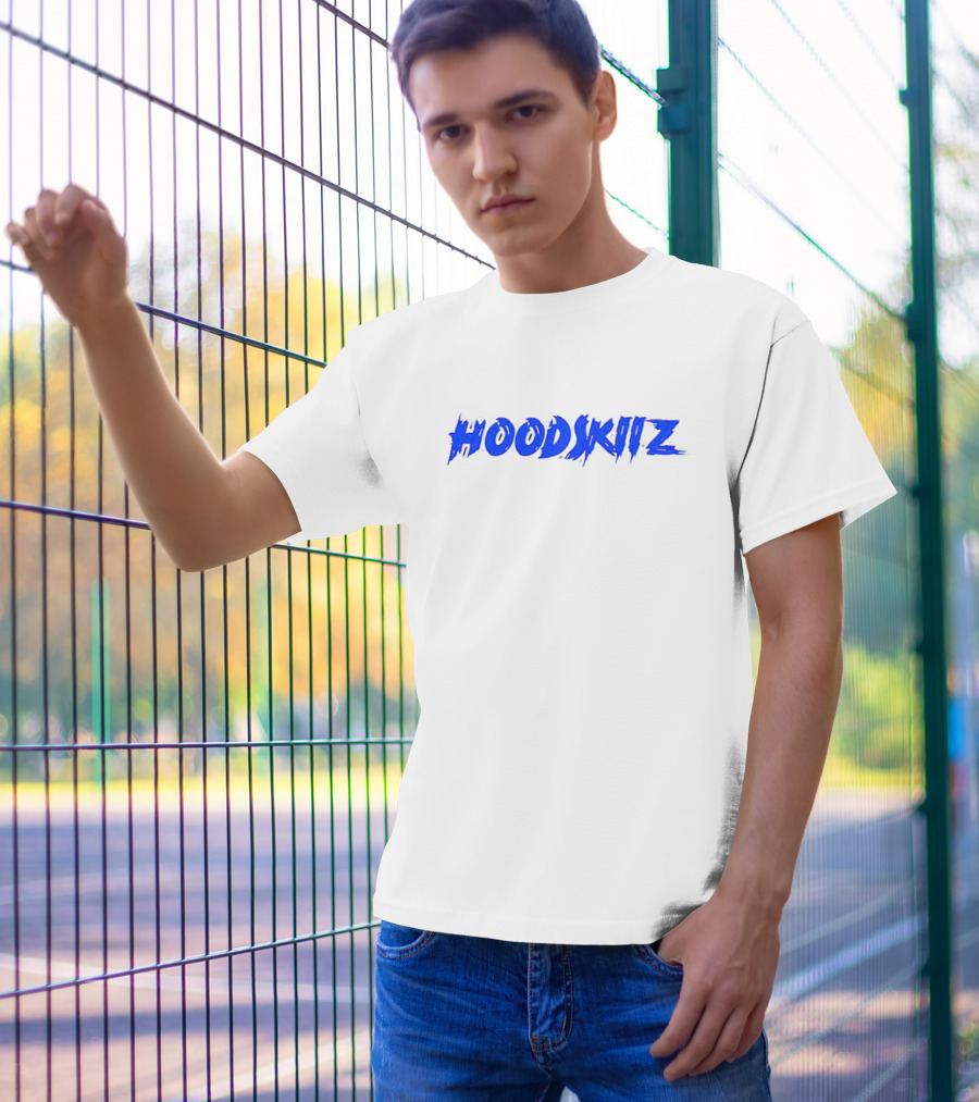 HOODSKIIZ Blue Bold Branding T-Shirt