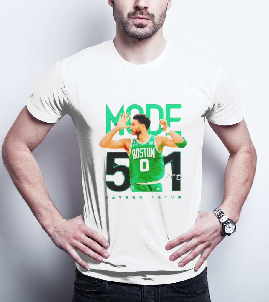 Jayson Tatum Boston Mode 51 Signature Points Game T-Shirt