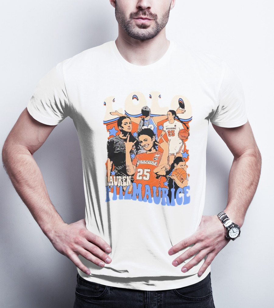 LOLO Lauren Fitzmaurice Syracuse 25 Basketball Vintage T-Shirt
