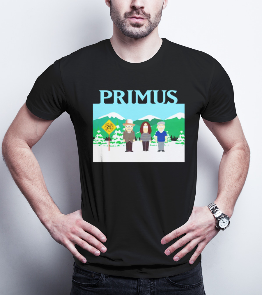 Primus 25 Years South Park Winter Scene T-Shirt