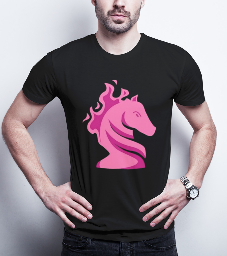Gotham Knights Chess Symbolic Flaming Horse T-Shirt