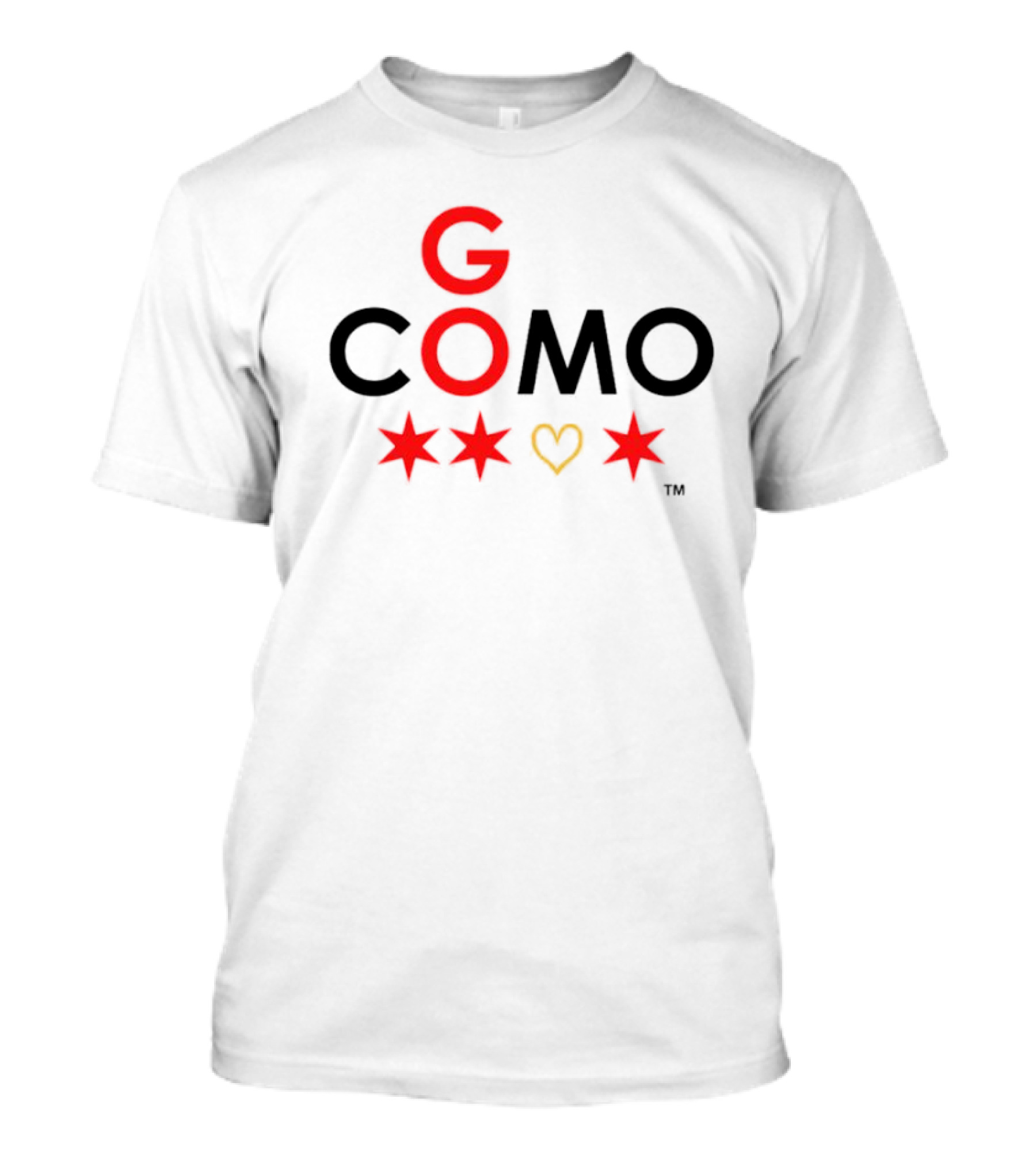 G COMO Red Stars Heart T-Shirt
