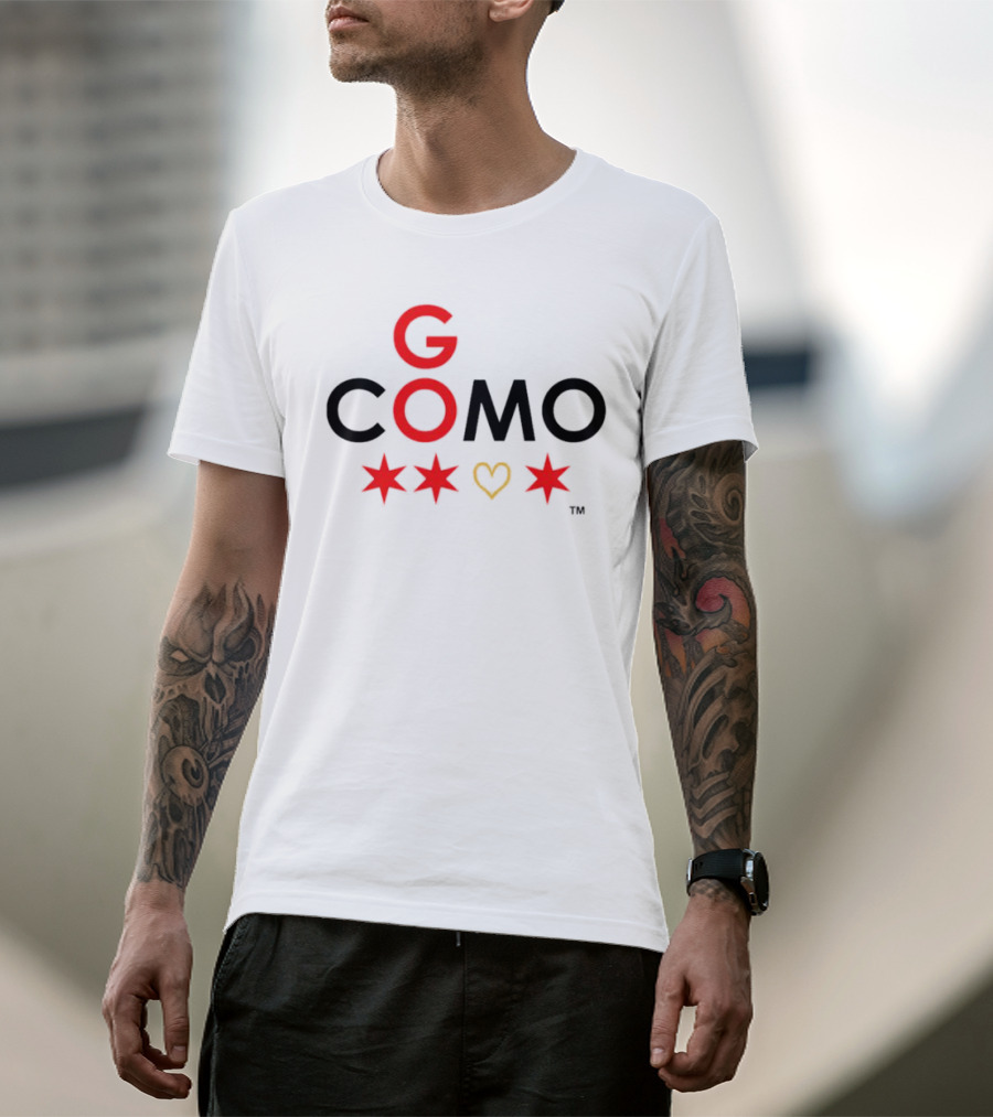 G COMO Red Stars Heart T-Shirt