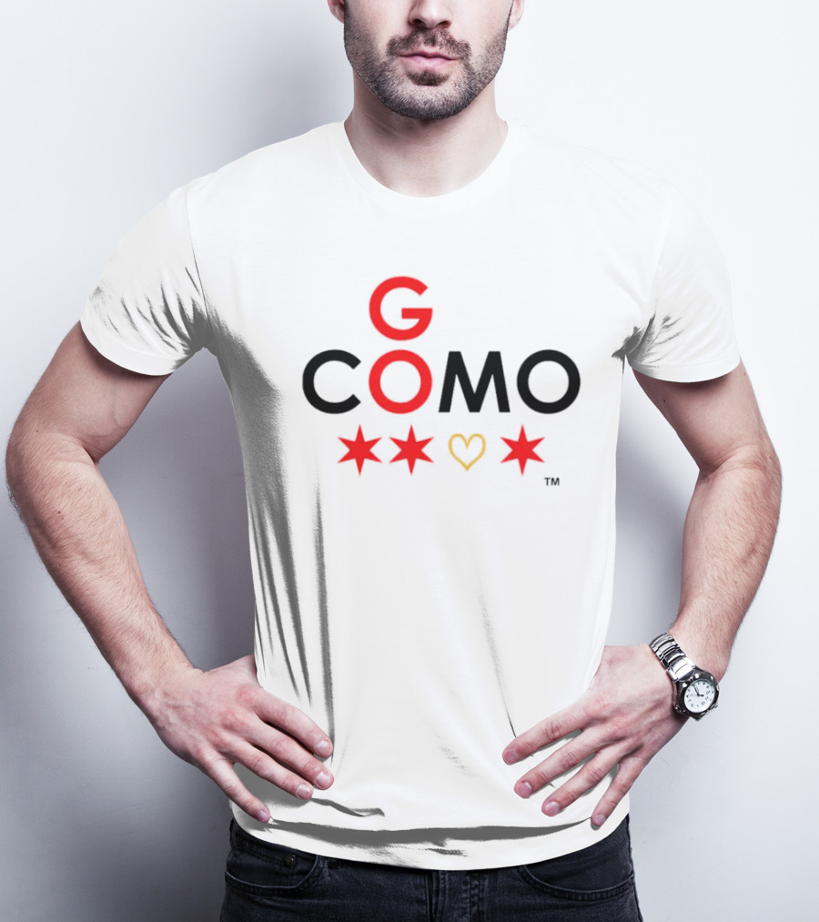 G COMO Red Stars Heart T-Shirt