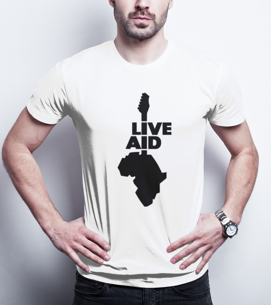Live Aid Guitar Africa T-Shirt