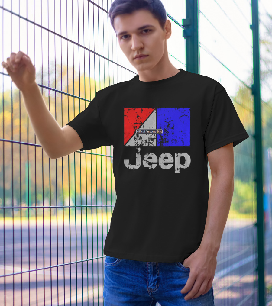 AMC Jeep Red Blue T-Shirt