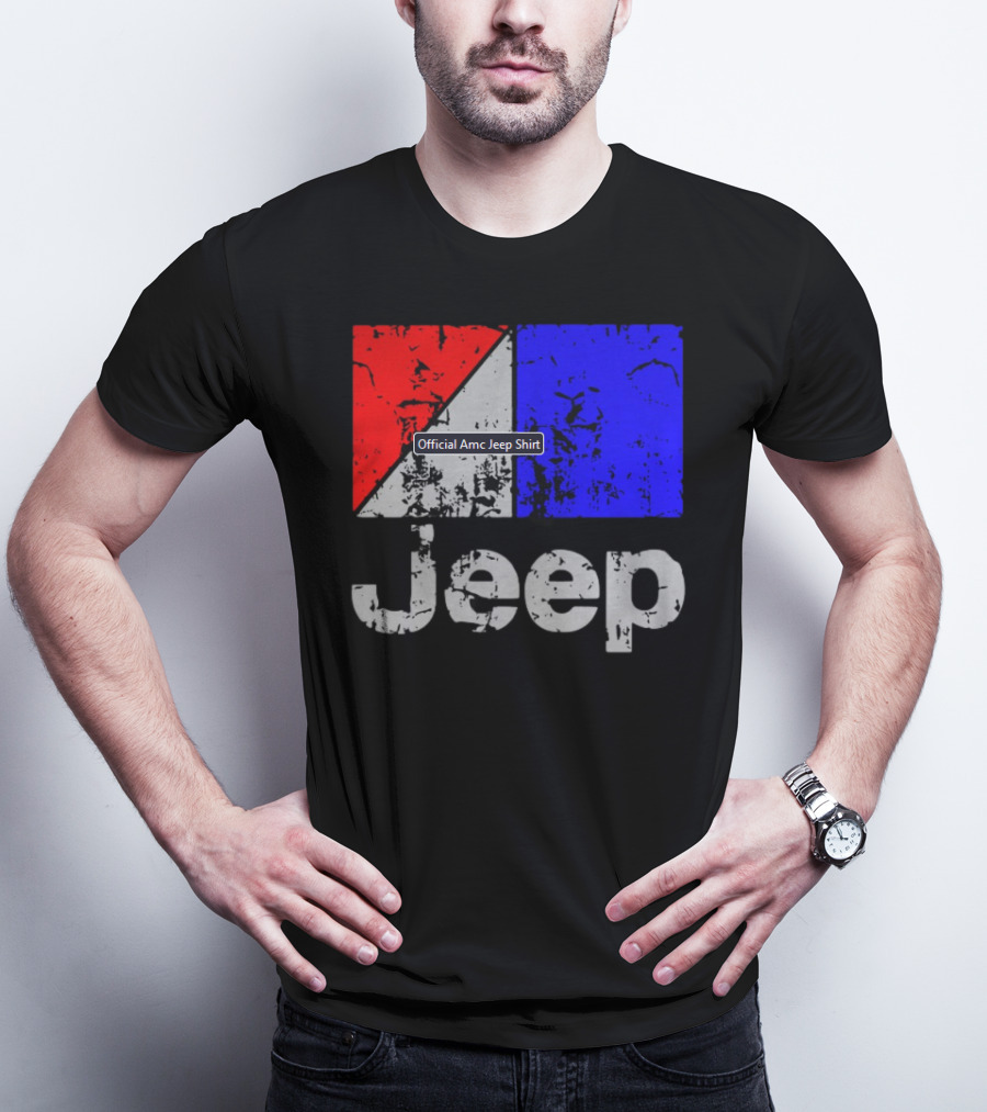 AMC Jeep Red Blue T-Shirt