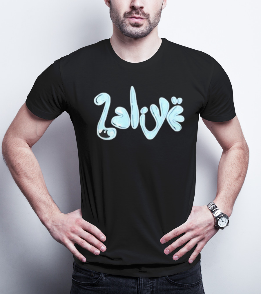 Twizzy Rich 2 Alive Water-Inspired Text T-Shirt