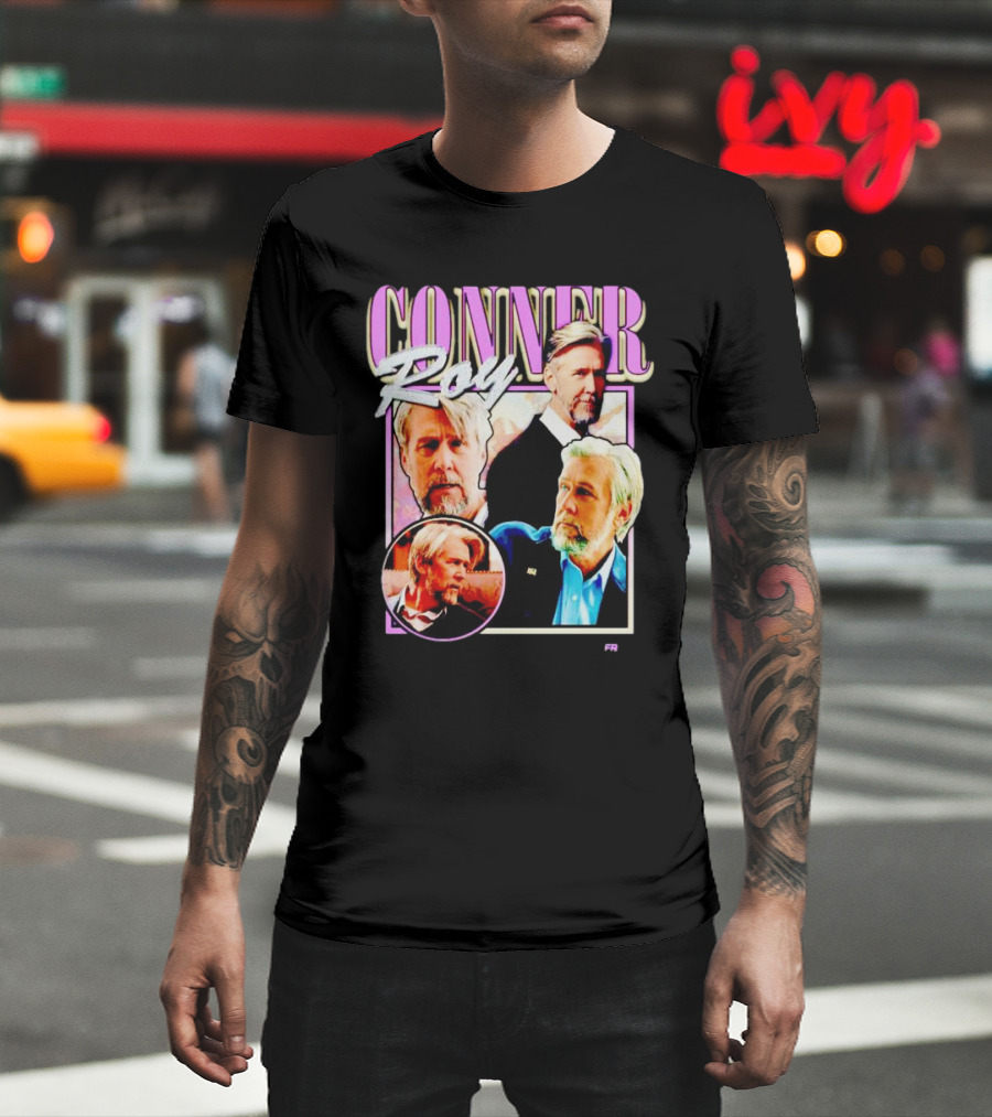 Connor Roy Retro Style Portrait Compilation T-Shirt