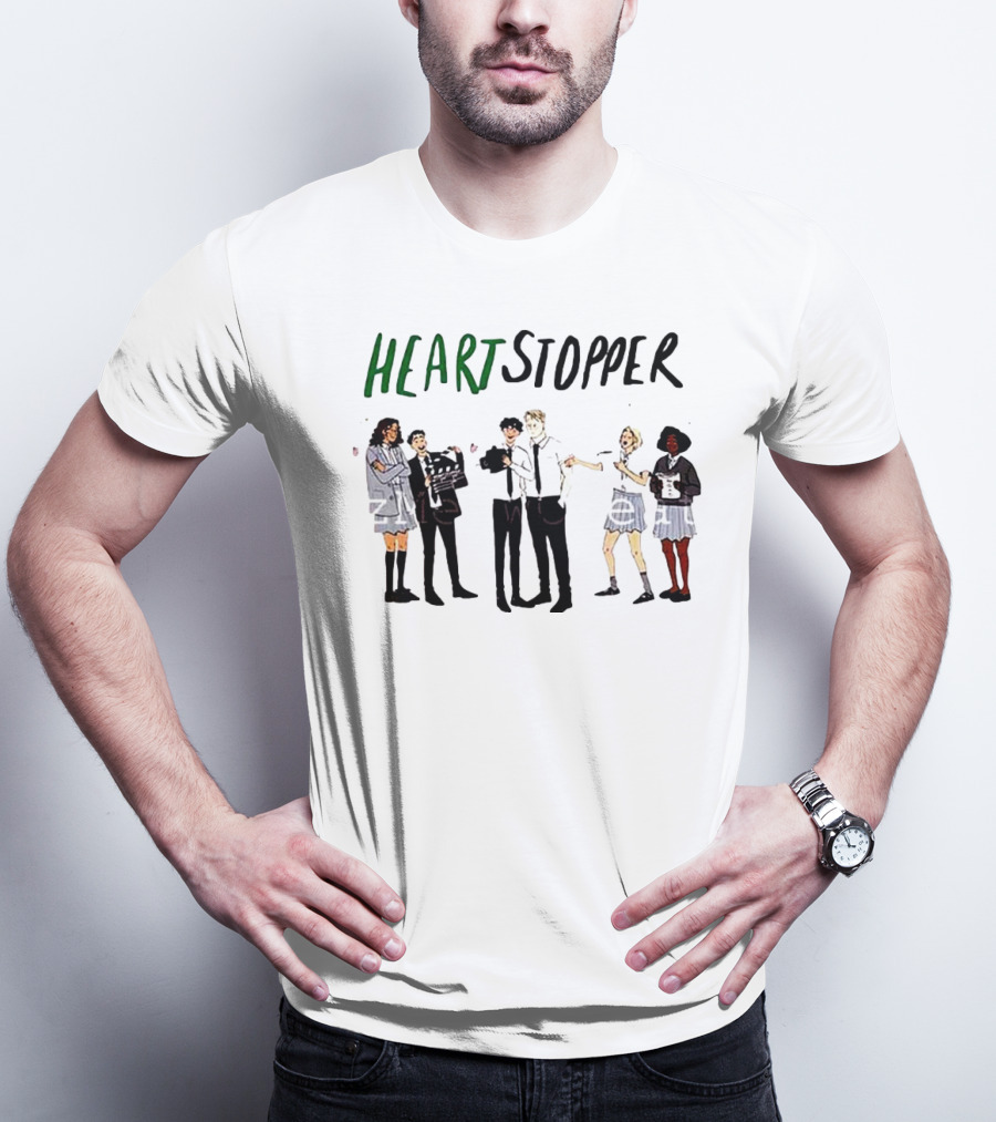 Heartstopper Rainbow Characters Fanart Couple Group T-Shirt
