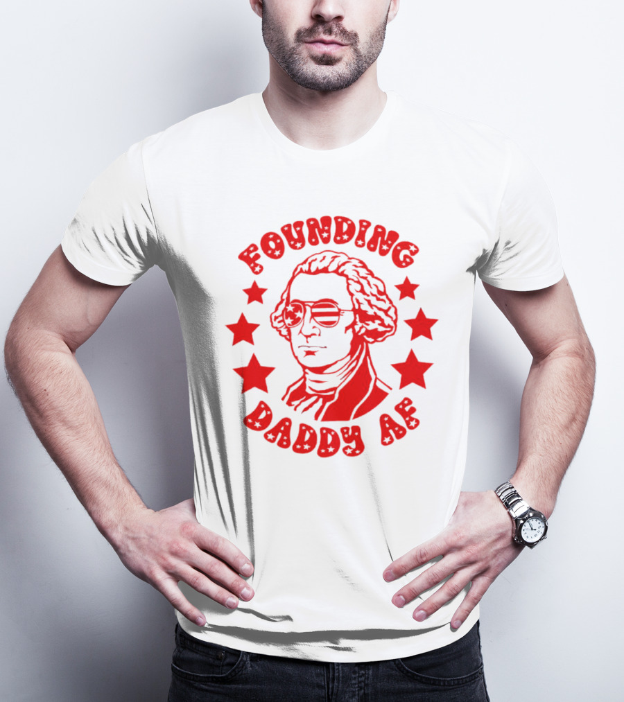 Founding Daddy AF Stars Cool T-Shirt
