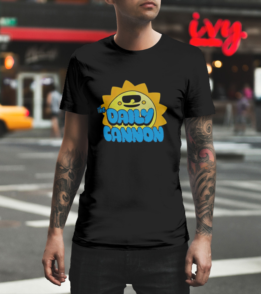 The Daily Cannon Sunburst Smile Emblem T-Shirt