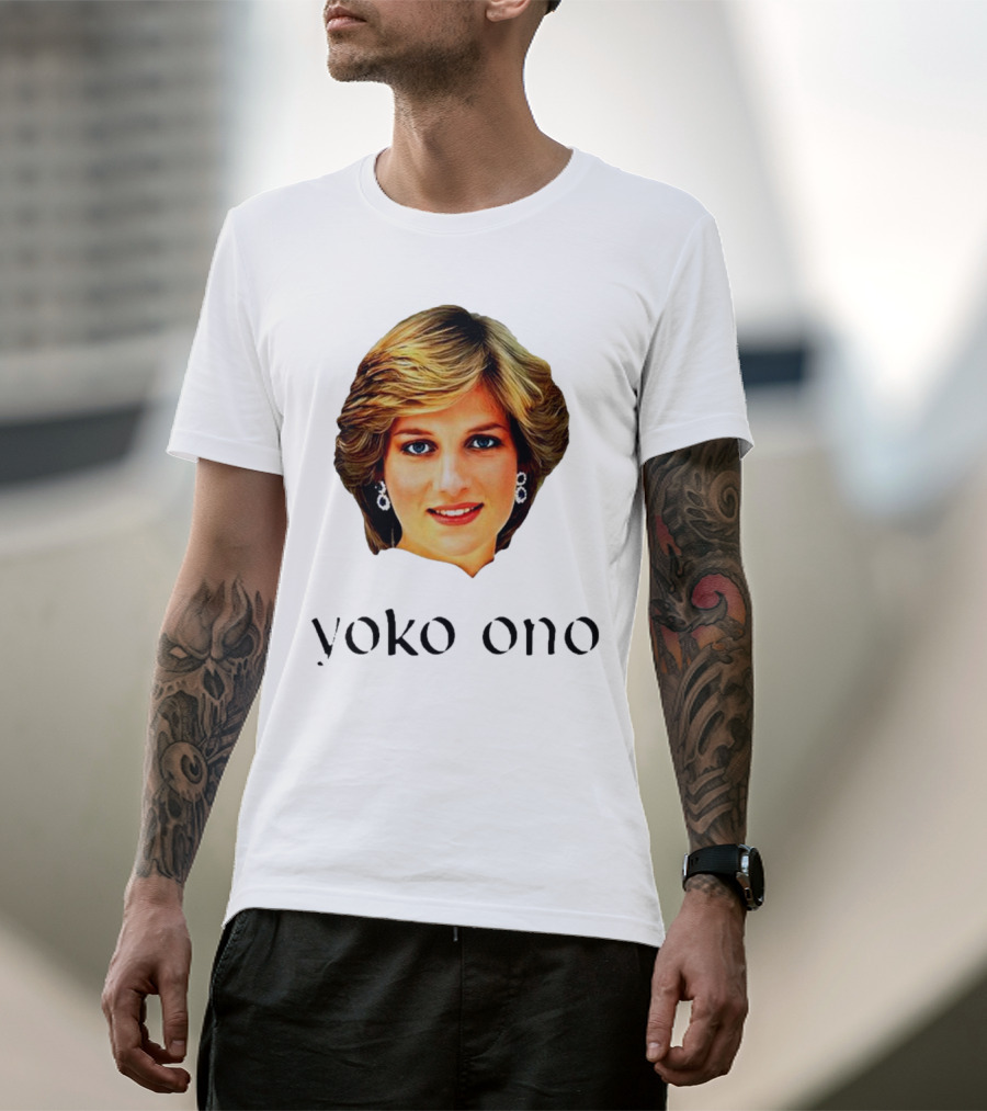 Yoko Ono Diana Iconic Style Fusion T-Shirt