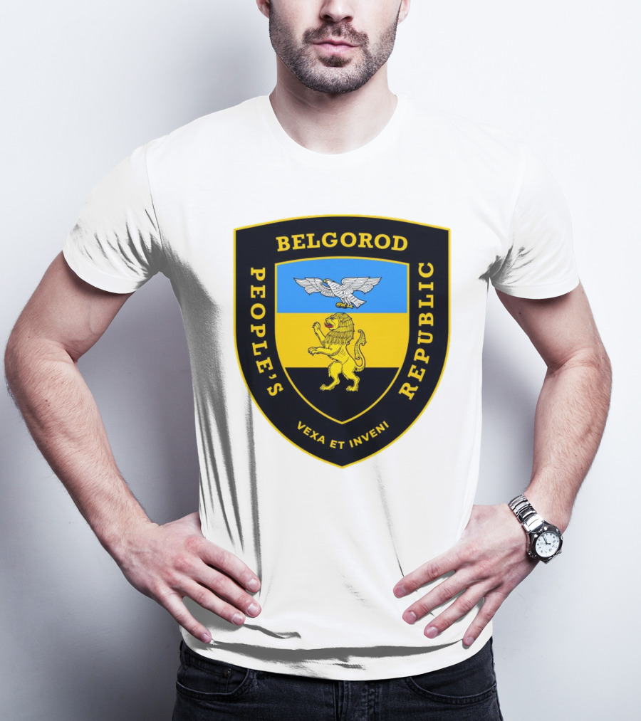 Belgorod People's Republic Emblem Vexa Et Inveni Shield Lion And Eagle Crest T-Shirt