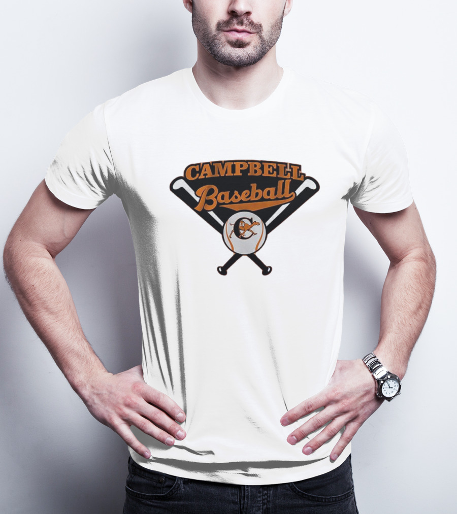 Campbell Baseball Campbell University Baseball Bats T-Shirt
