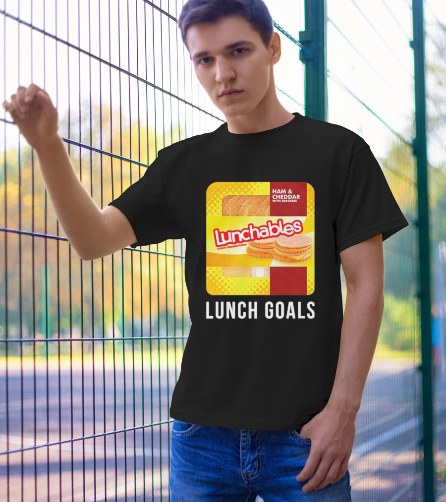 Ham And Cheddar With Crackers Lunchables Lunch Combinations Lunch Goals T-Shirt
