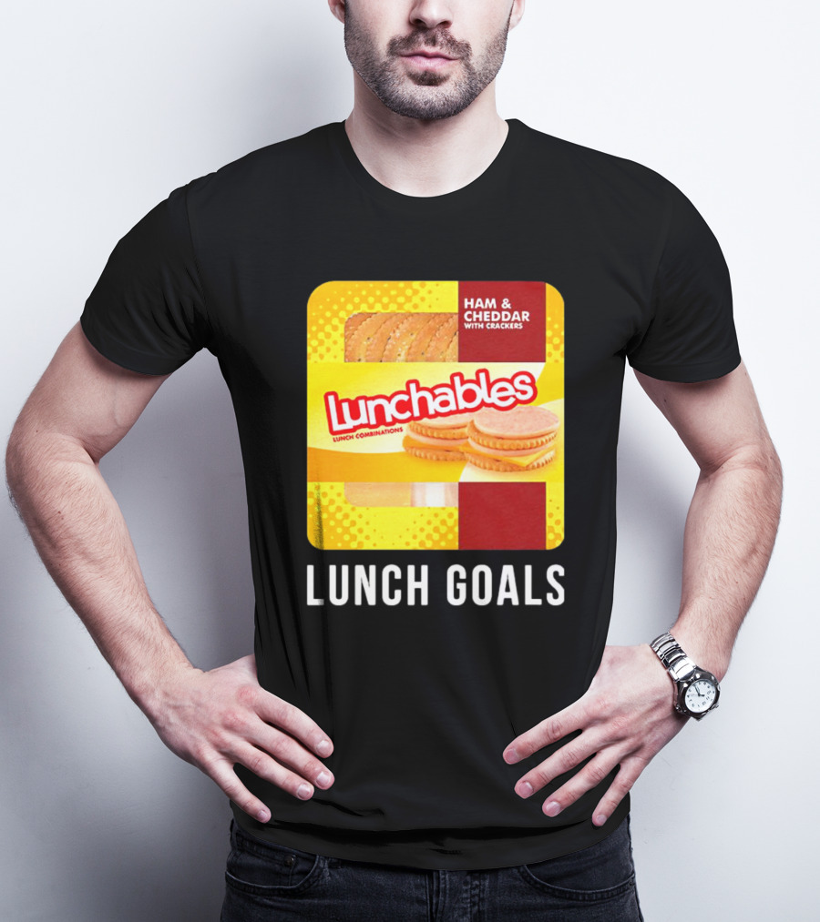 Ham And Cheddar With Crackers Lunchables Lunch Combinations Lunch Goals T-Shirt