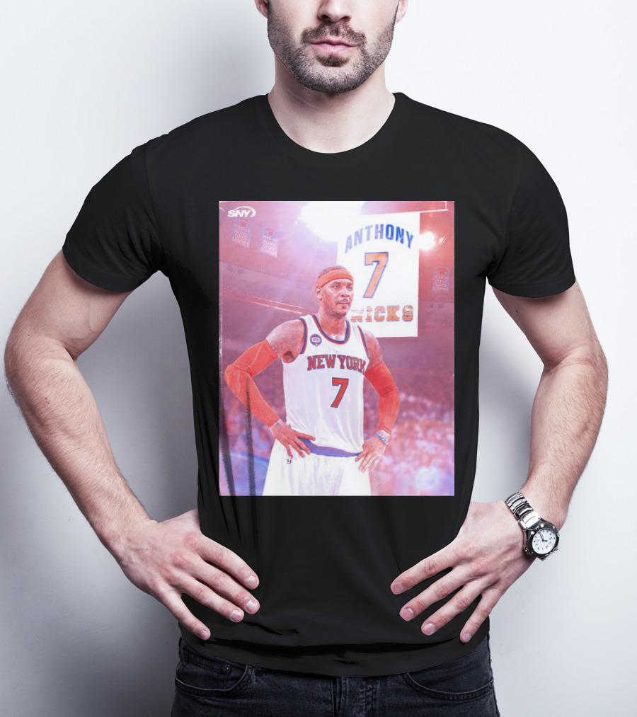 Anthony 7 New York Knicks Basketball Jersey T-Shirt