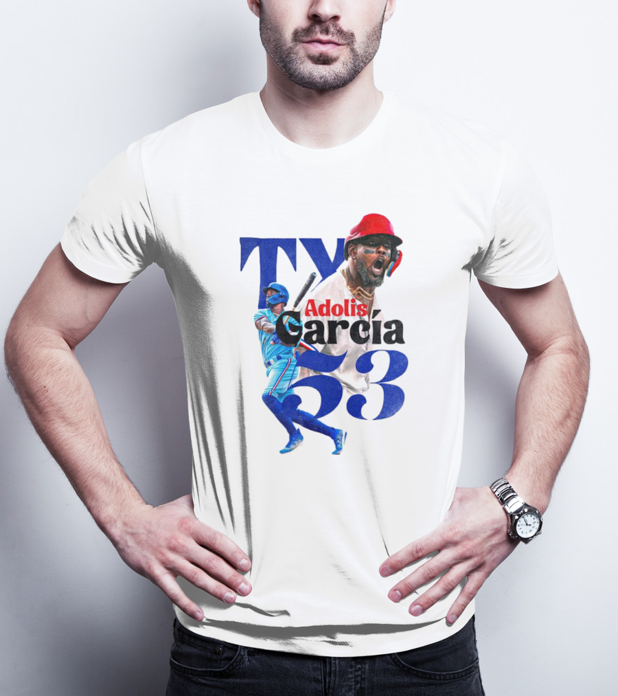 Adolis Garcia Texas Rangers 53 El Bombi Baseball Player T-Shirt