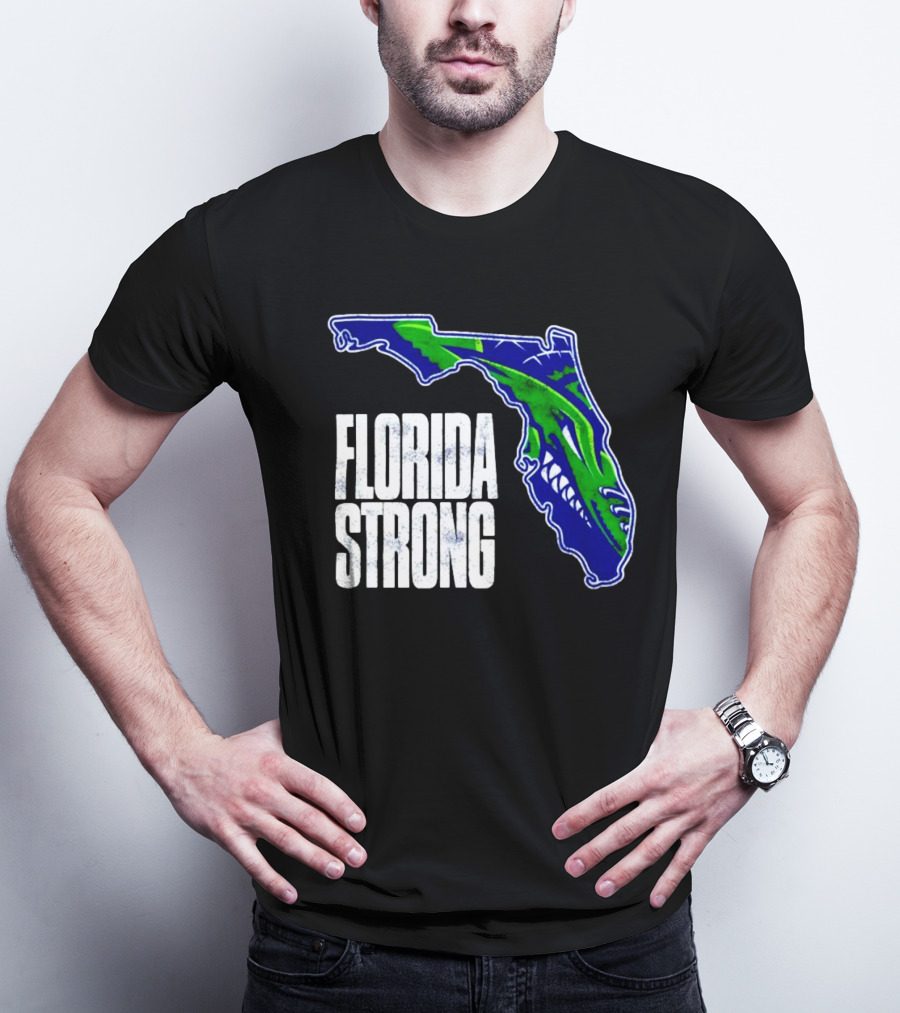 Florida Everblades Florida Strong Map T-Shirt