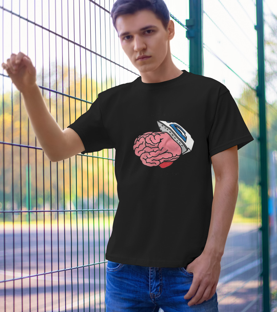 Life Isn’t As Rough When Brain Is Smooth Ironing Brain T-Shirt