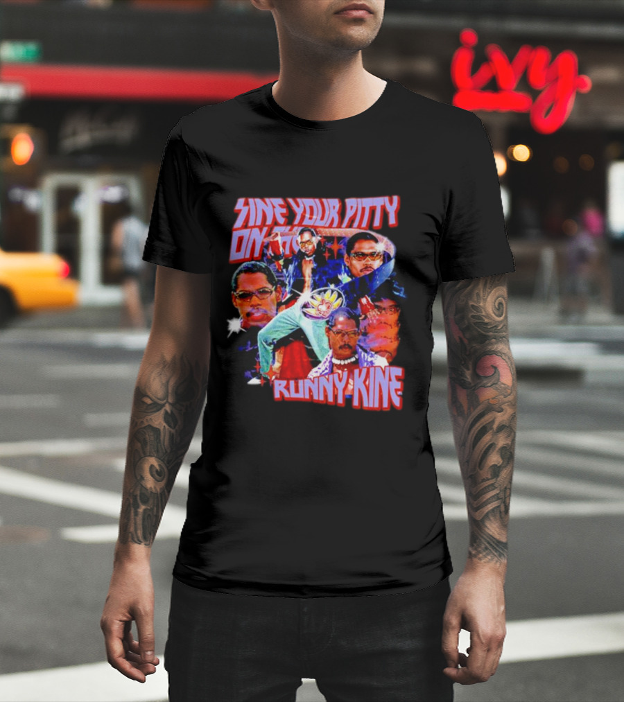 Sine Your Pitty On The Runny Kine Pootie Tang Collage T-Shirt