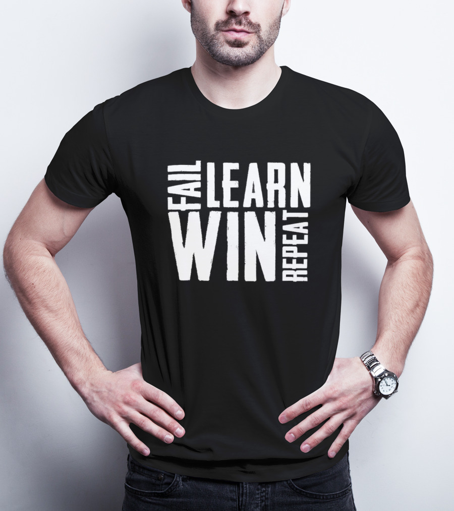 Trevor Bauer Fail Learn Win Repeat Motivation T-Shirt
