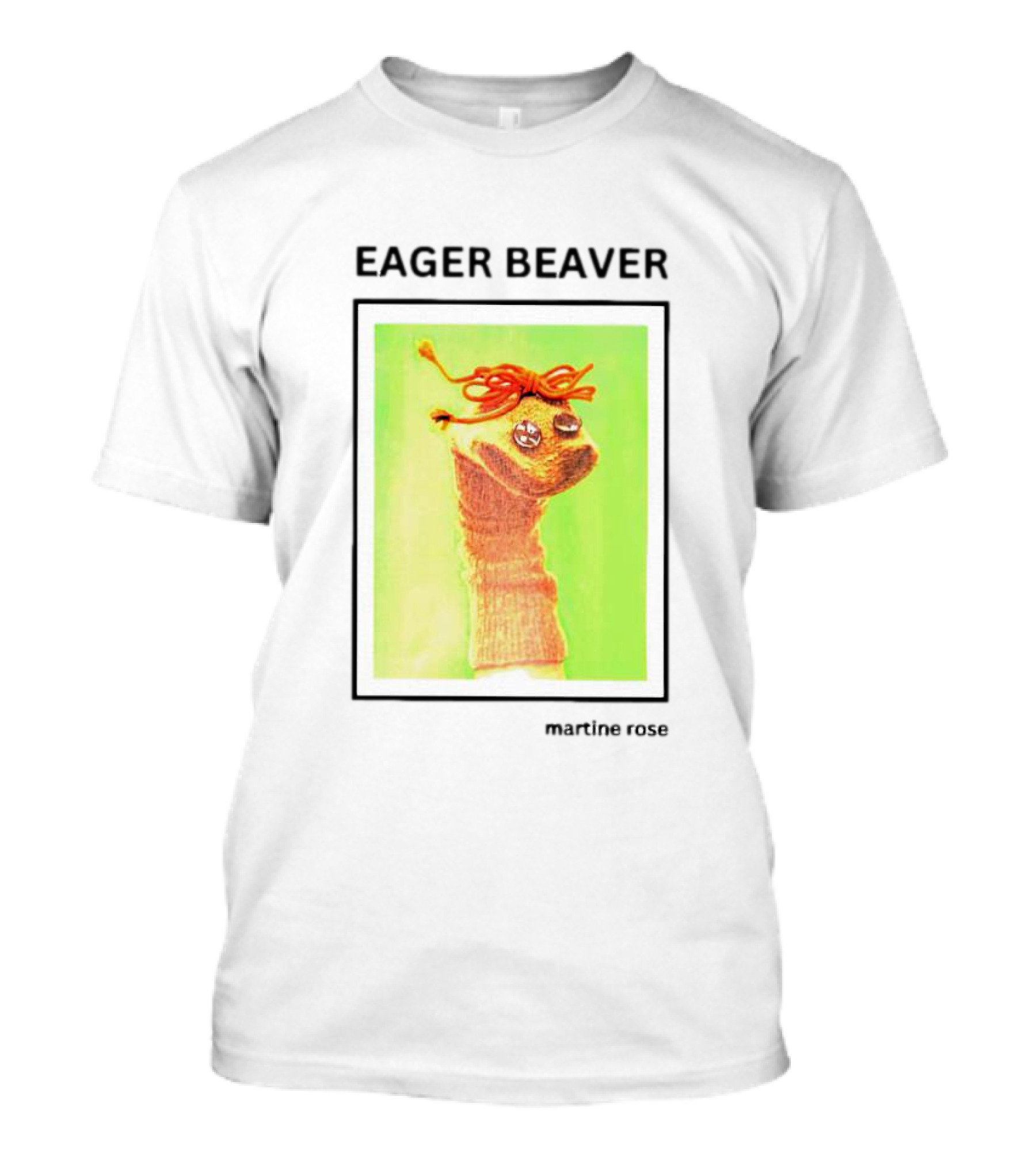 Eager Beaver Martine Rose Sock Puppet With Fred Rogers T-Shirt