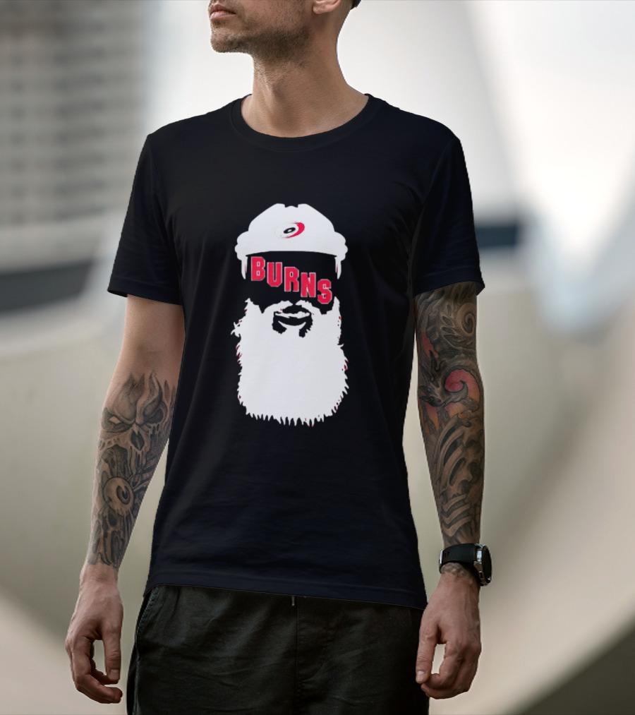 Carolina Hurricanes Brent Burns Hockey Bearded T-Shirt