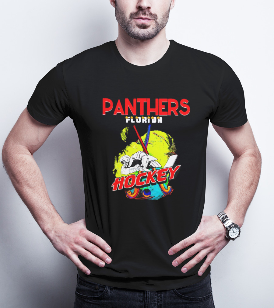 Panthers Florida Hockey Bold Colorful T-Shirt