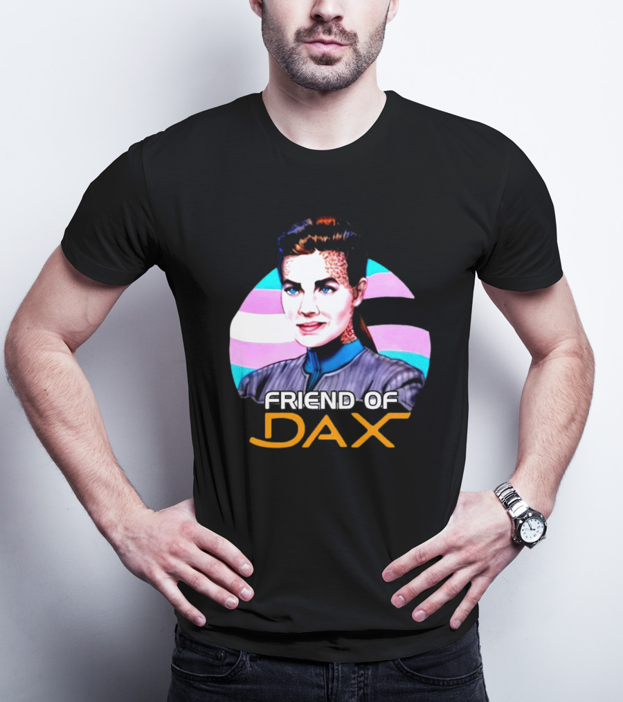 Friend Of Dax Star Trek Trans Pride Background T-Shirt