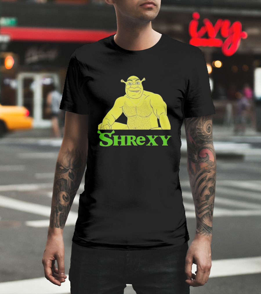 Shrek Shrexy Funny Ogre Meme T-Shirt