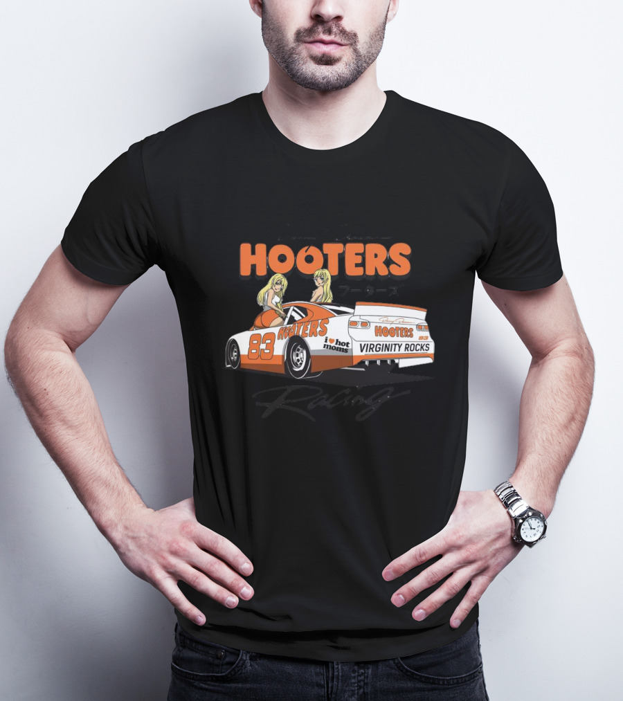 Danny Duncan Hooters 83 Racing I Heart Hot Moms Virginity Rocks T-Shirt