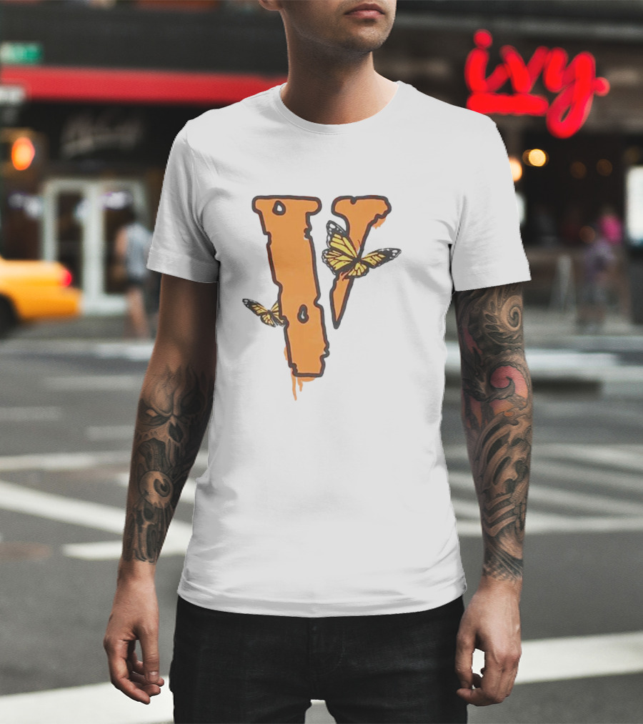 Legends Never Die Vlone Butterfly Logo V T-Shirt