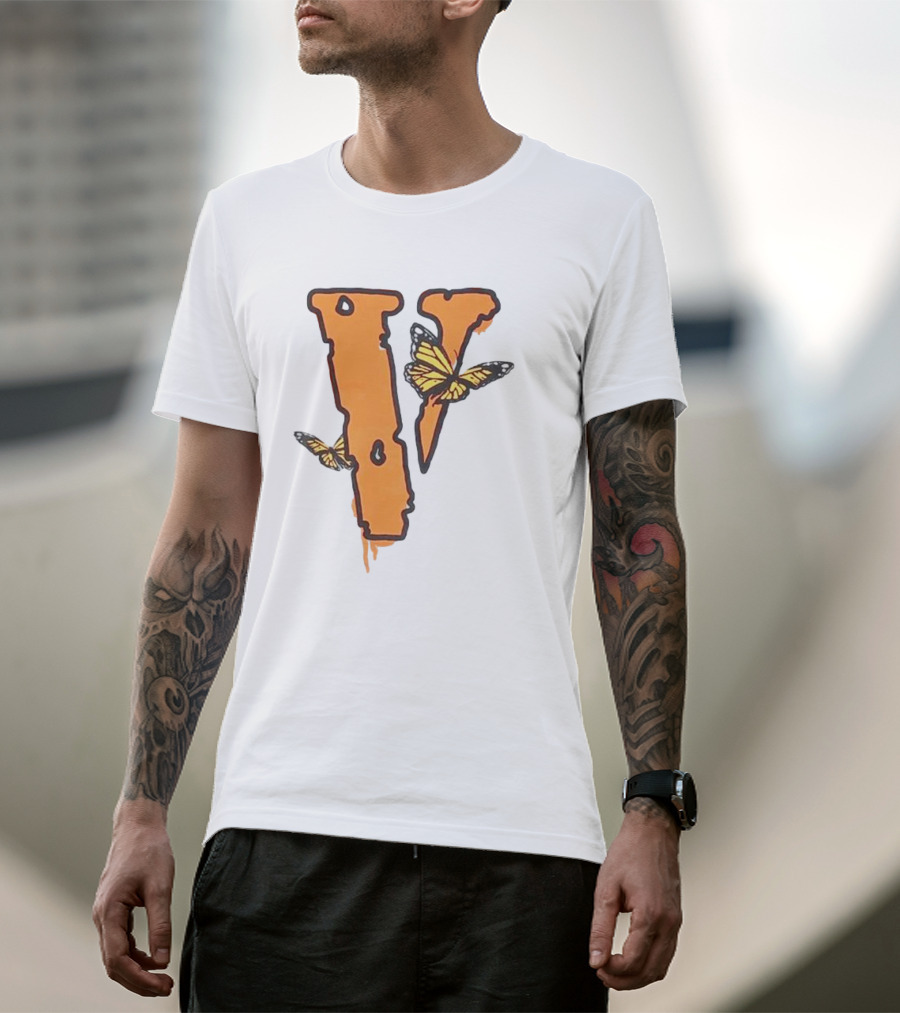 Legends Never Die Vlone Butterfly Logo V T-Shirt
