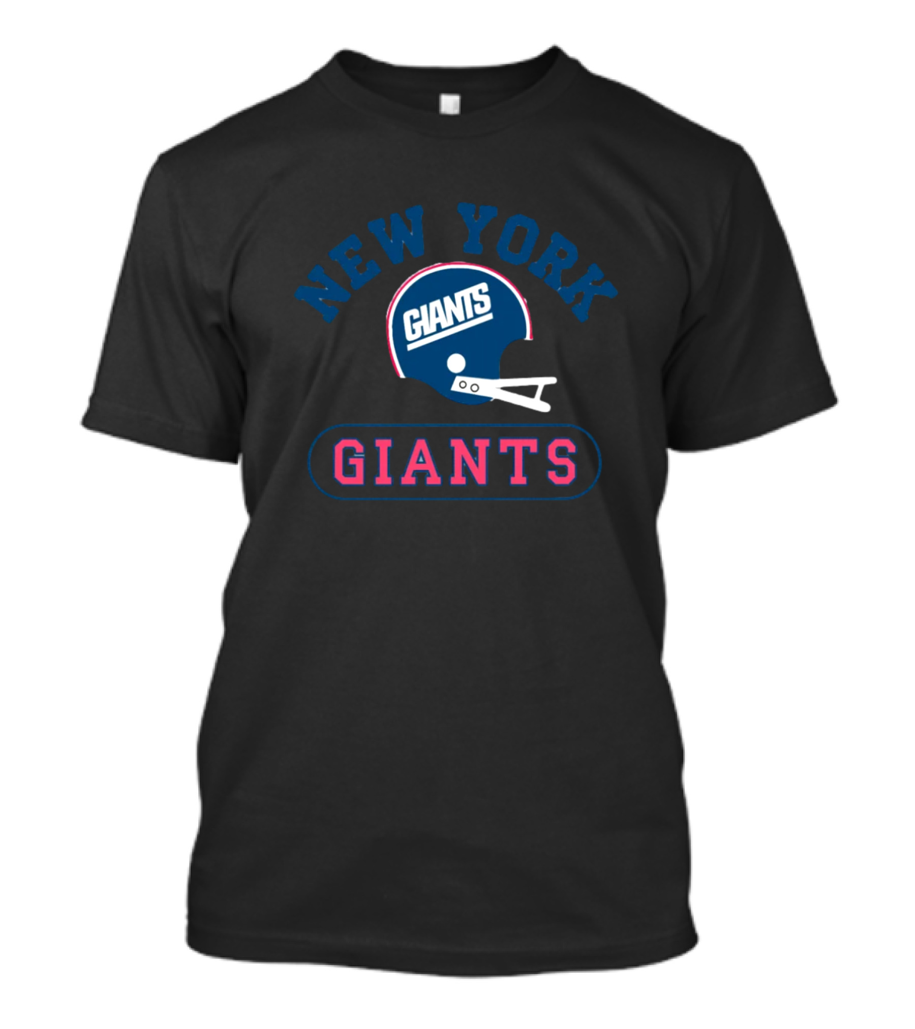 New York Giants Throwback Helmet Giants Homage Tri-Blend T-Shirt