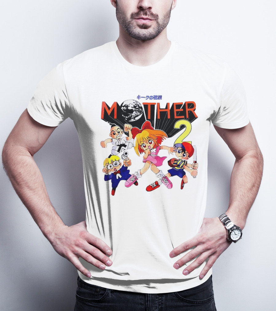 Mother 2 Comix Nintendo Game Characters And Earth T-Shirt