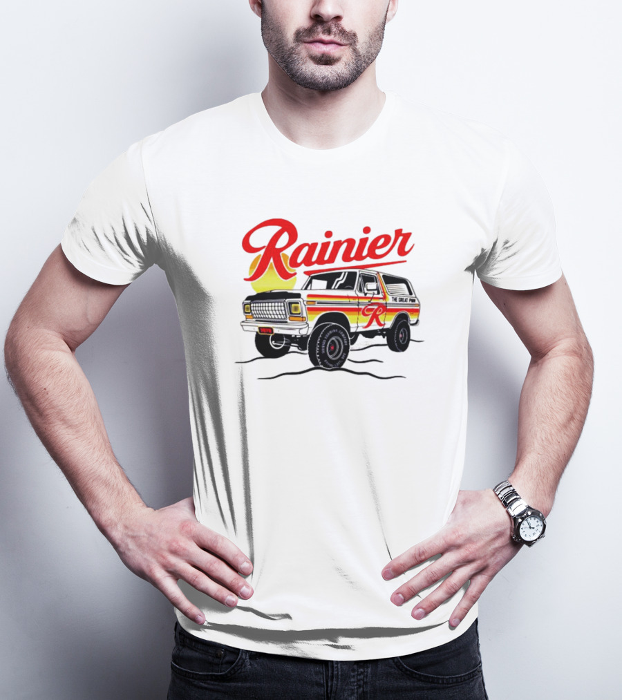 Rainier Beer Vintage Truck Adventure T-Shirt