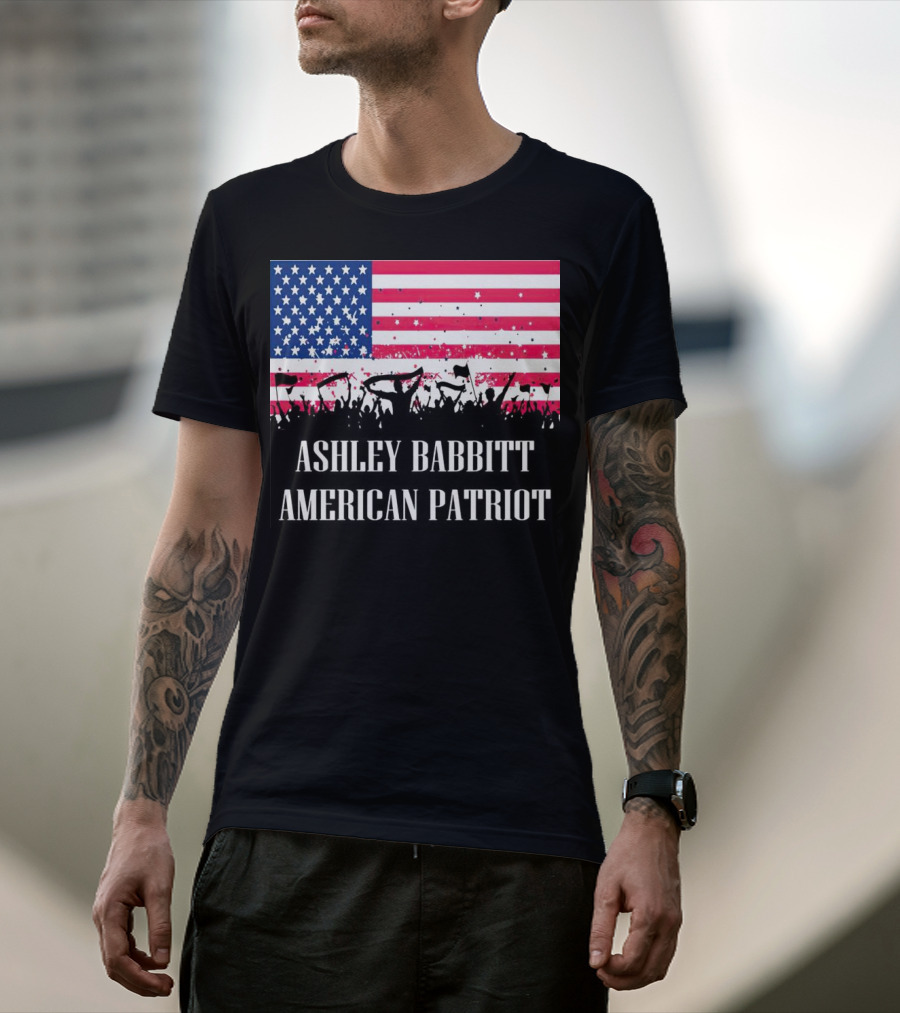Ashley Babbitt American Patriot USA Flag Protesters T-Shirt