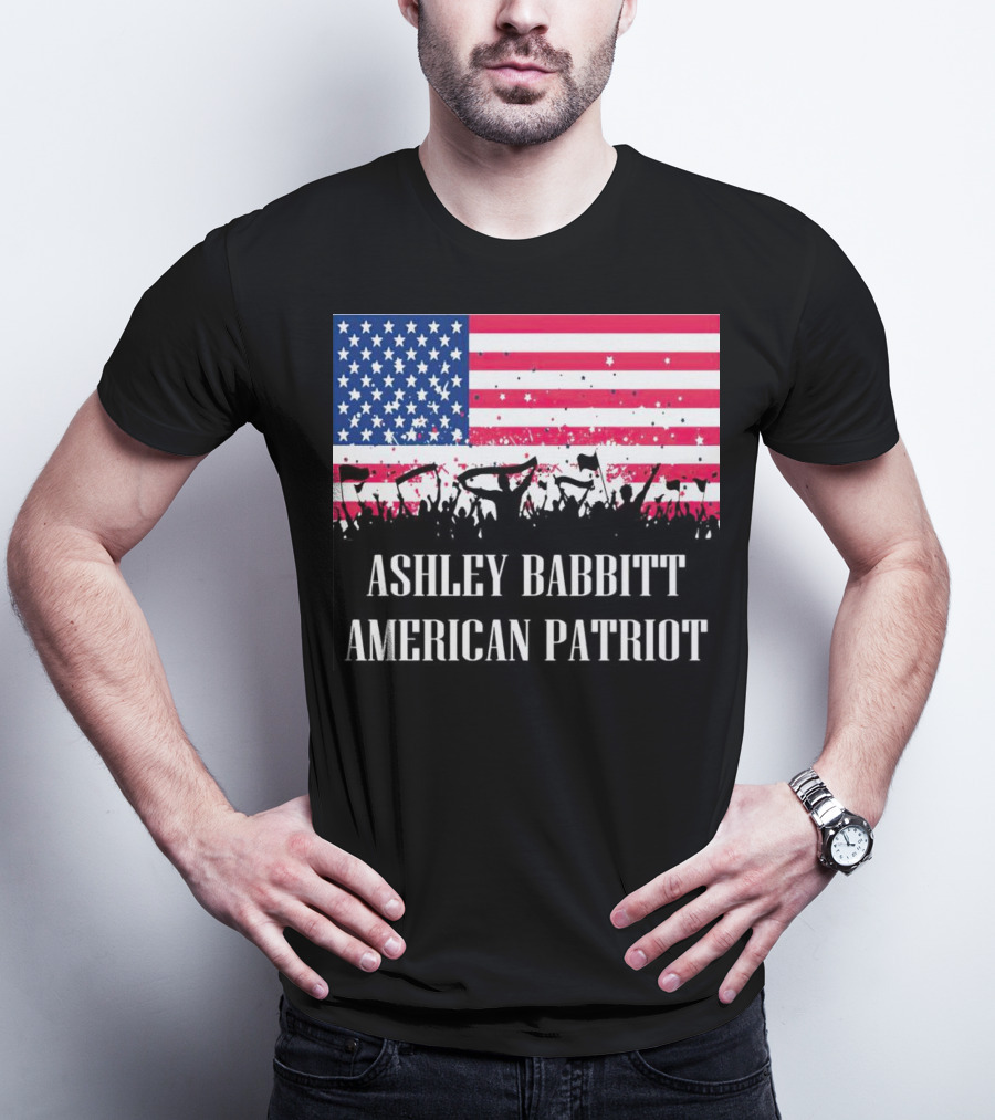 Ashley Babbitt American Patriot USA Flag Protesters T-Shirt