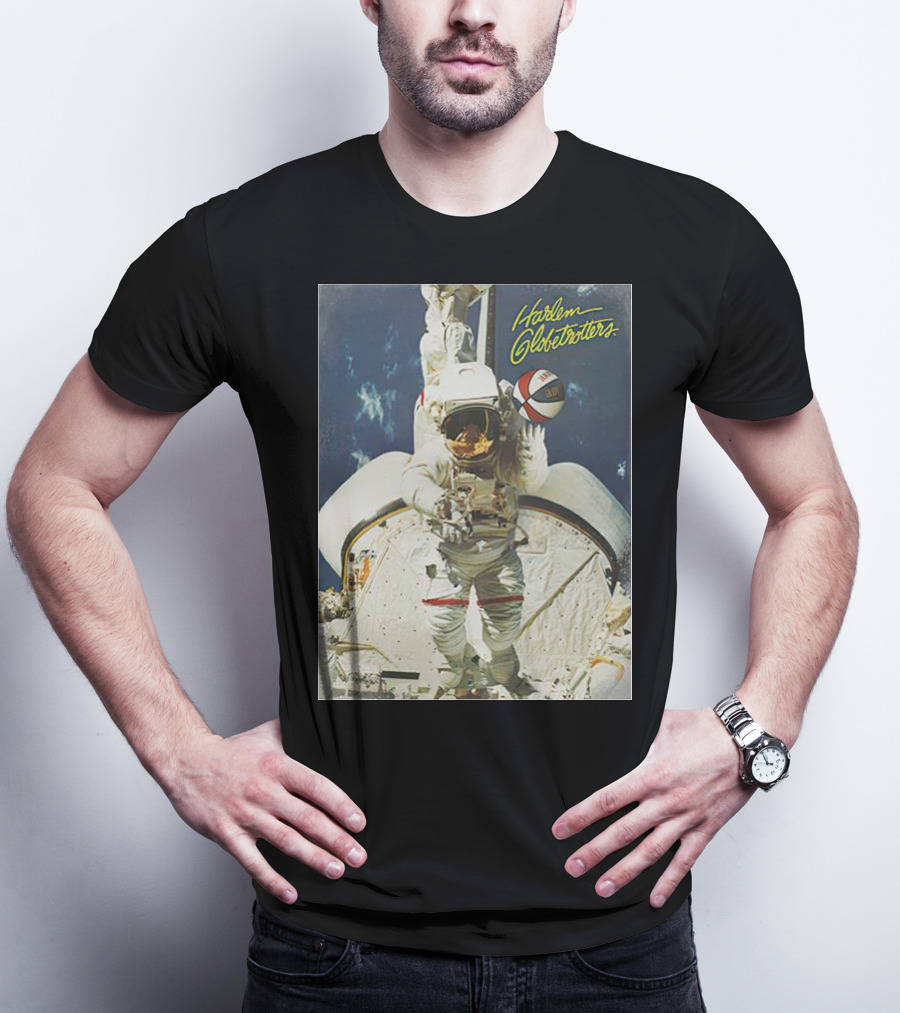 Harlem Globetrotters Astronaut Space Basketball Adventure T-Shirt