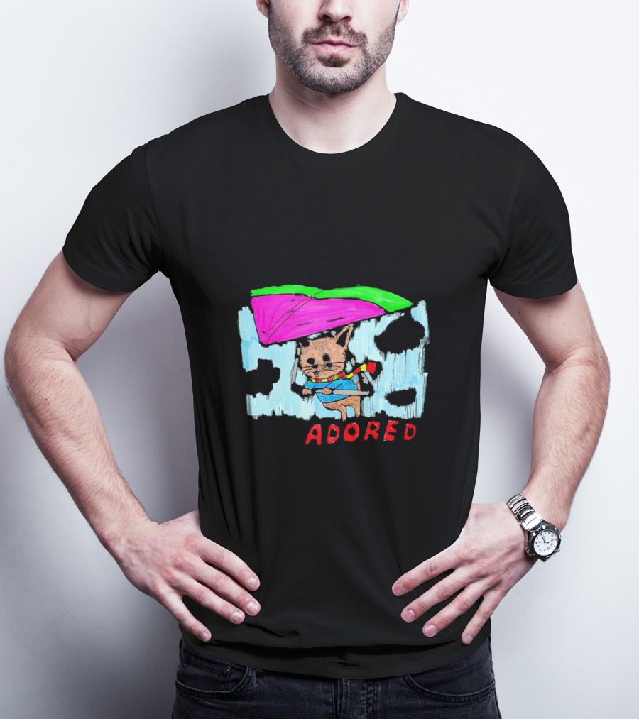I'm Only In The Mood To Be Adored Cat With Kite And Scarf T-Shirt