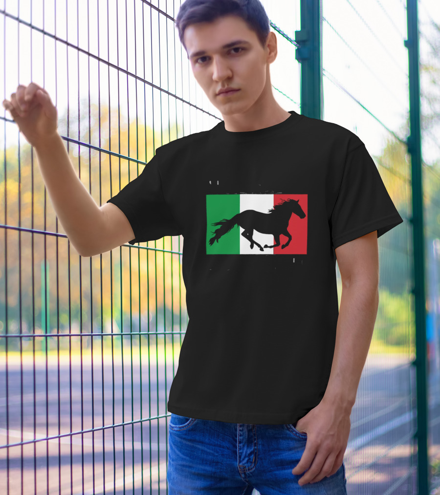 Save A Stallion Ride An Italian Italy Flag Stallion T-Shirt
